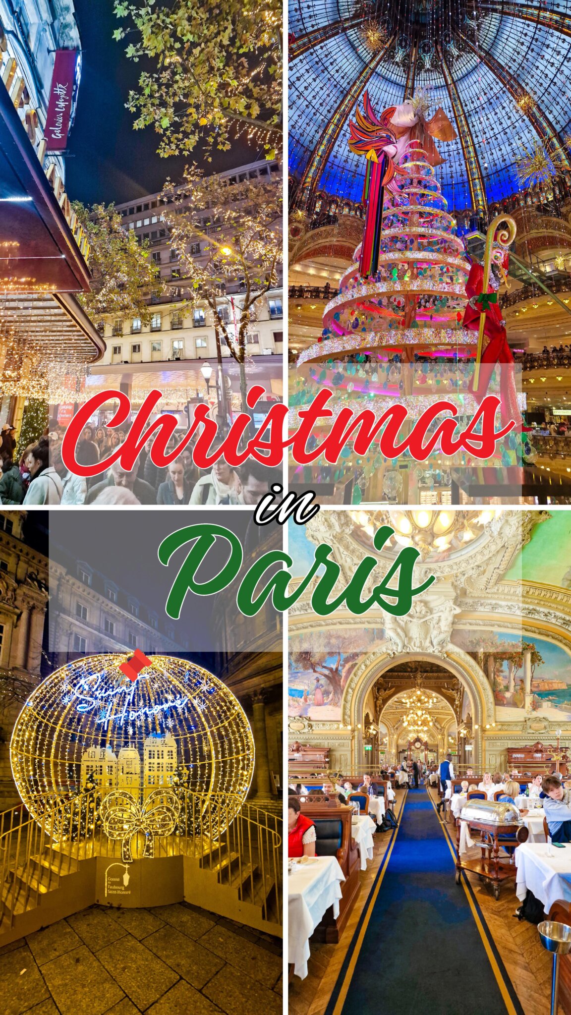 Top things to do at Christmas time in Paris France 2024